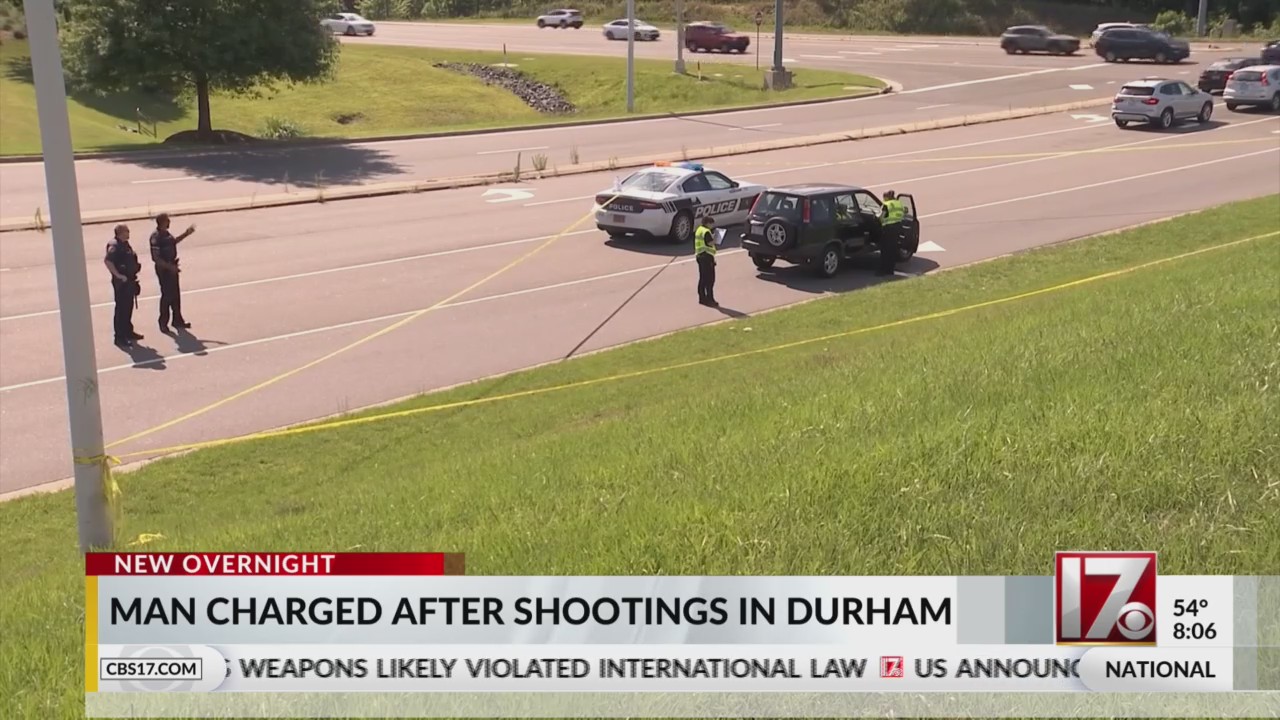 Man arrested in Durham double shootings – CBS17.com