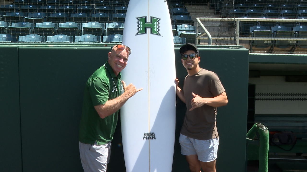Donahue says Aloha to UH Baseball, Mahalo to Rich Hill with custom ...