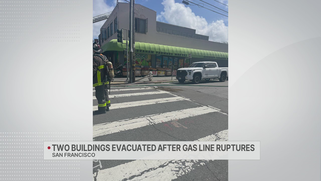 SF gas rupture: 2 buildings evacuated – KRON4