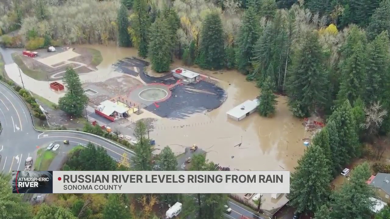 Russian River levels rising from the rain – KRON4