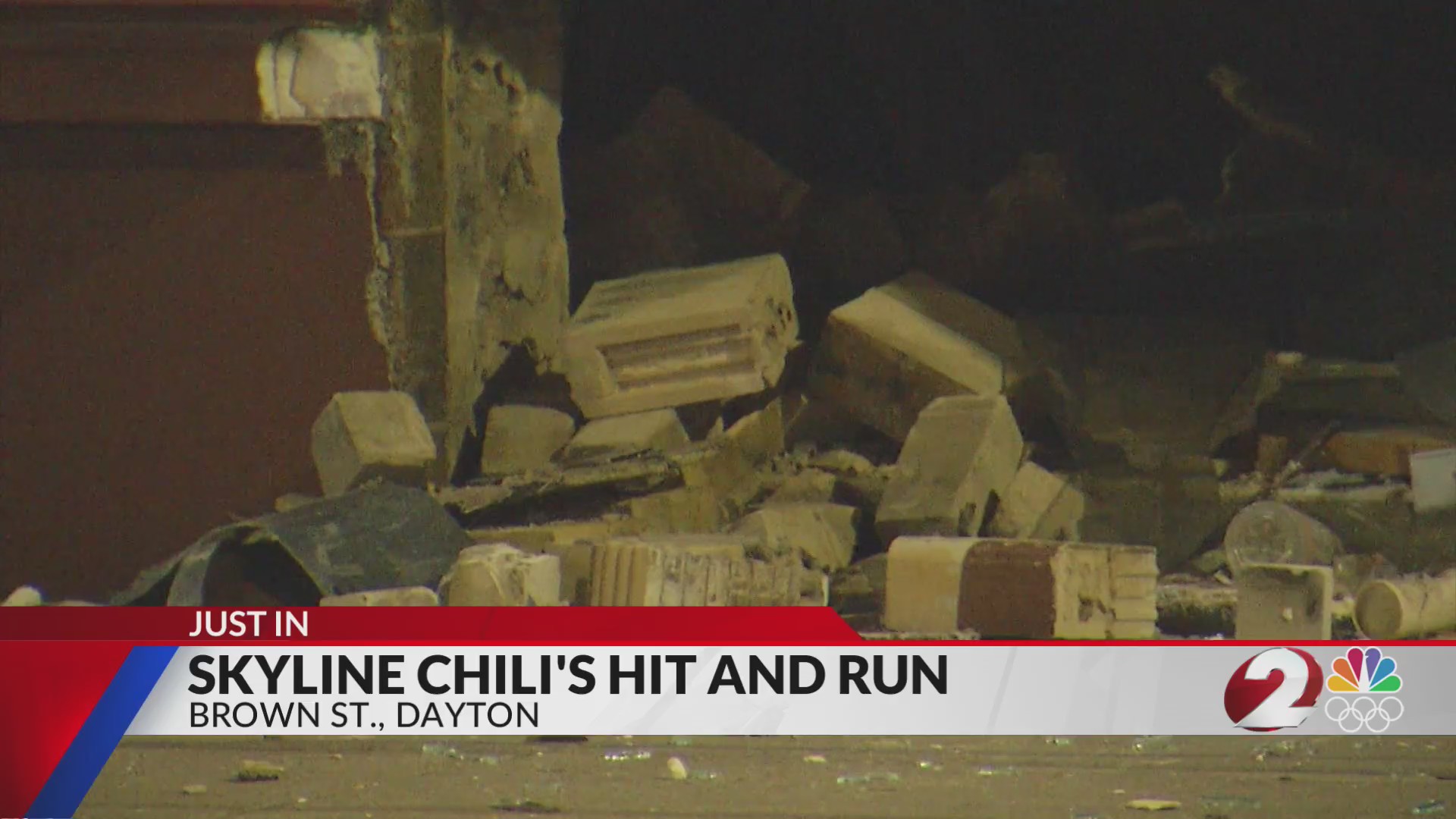 Hit-and-run crash into Skyline Chili leaves notable damage – WDTN.com