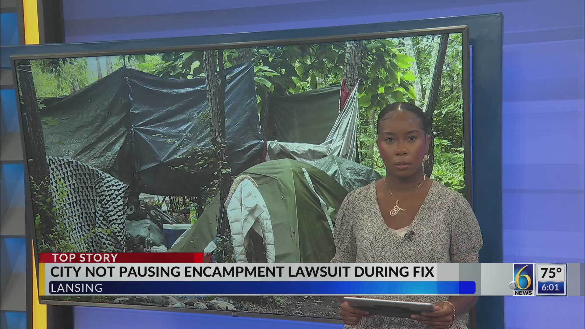 Lansing, MI isn’t pausing lawsuit on businesses due to homeless encampment | TOP STORY AT 6 ...