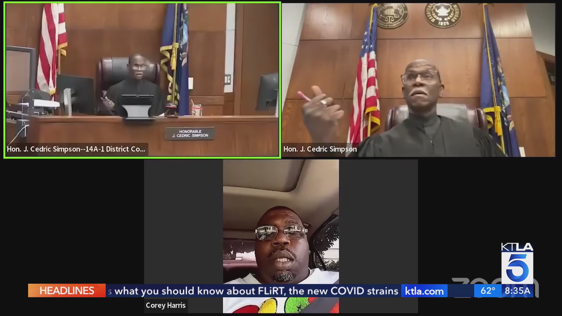 Video: Judge dumbfounded by man with suspended license joining court ...