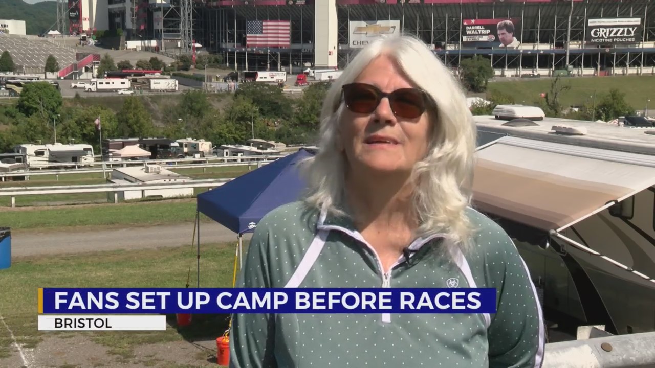 Race fans fill campgrounds around Bristol Motor Speedway ahead of Bass ...