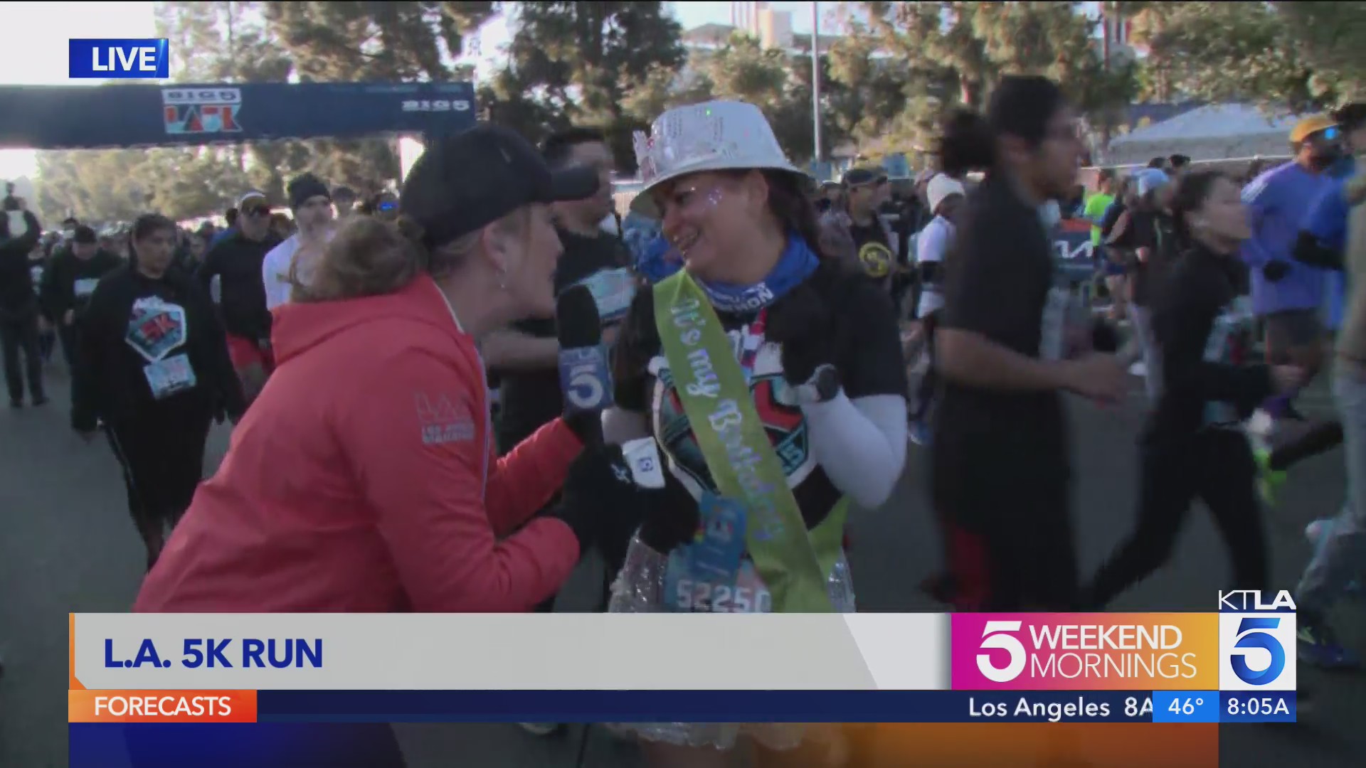 And they’re off! Runners participate in LA 5K race at Dodger Stadium – KTLA