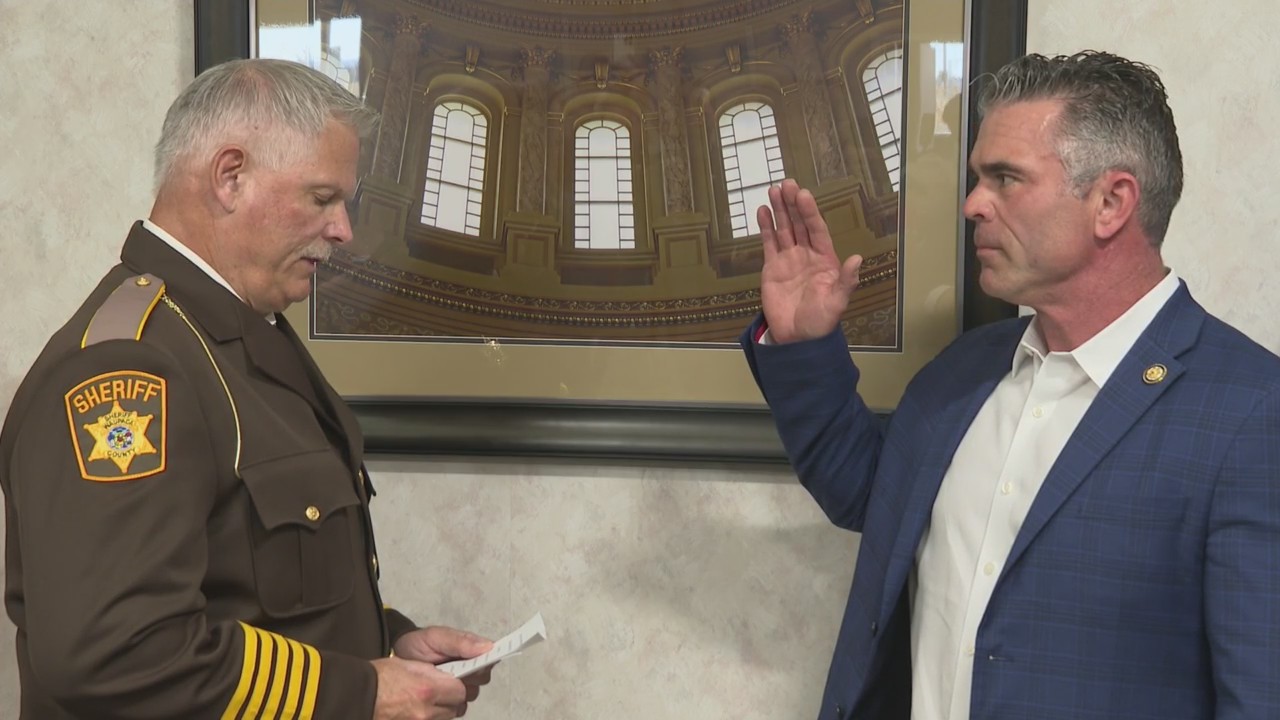 U.S. Congressman Tony Wied holds ceremonial swear-in ceremony at De ...
