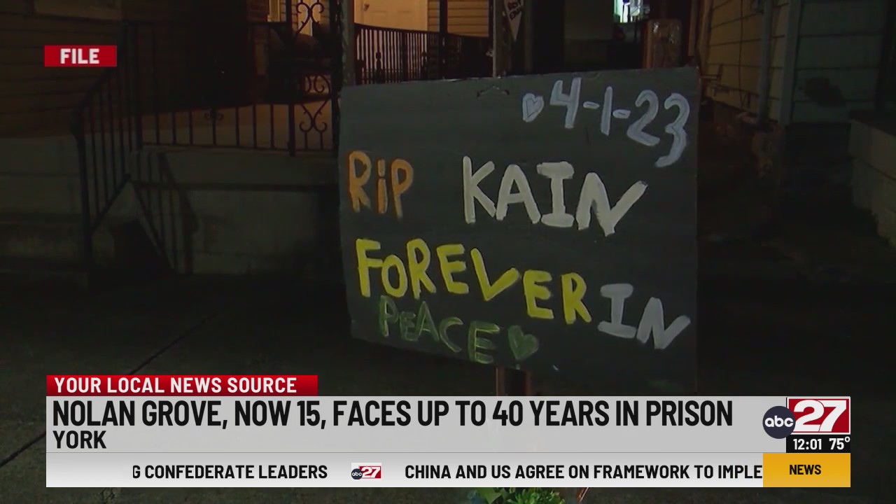 Nolan Grove, now 15, faces up to 40 years in prison – ABC27