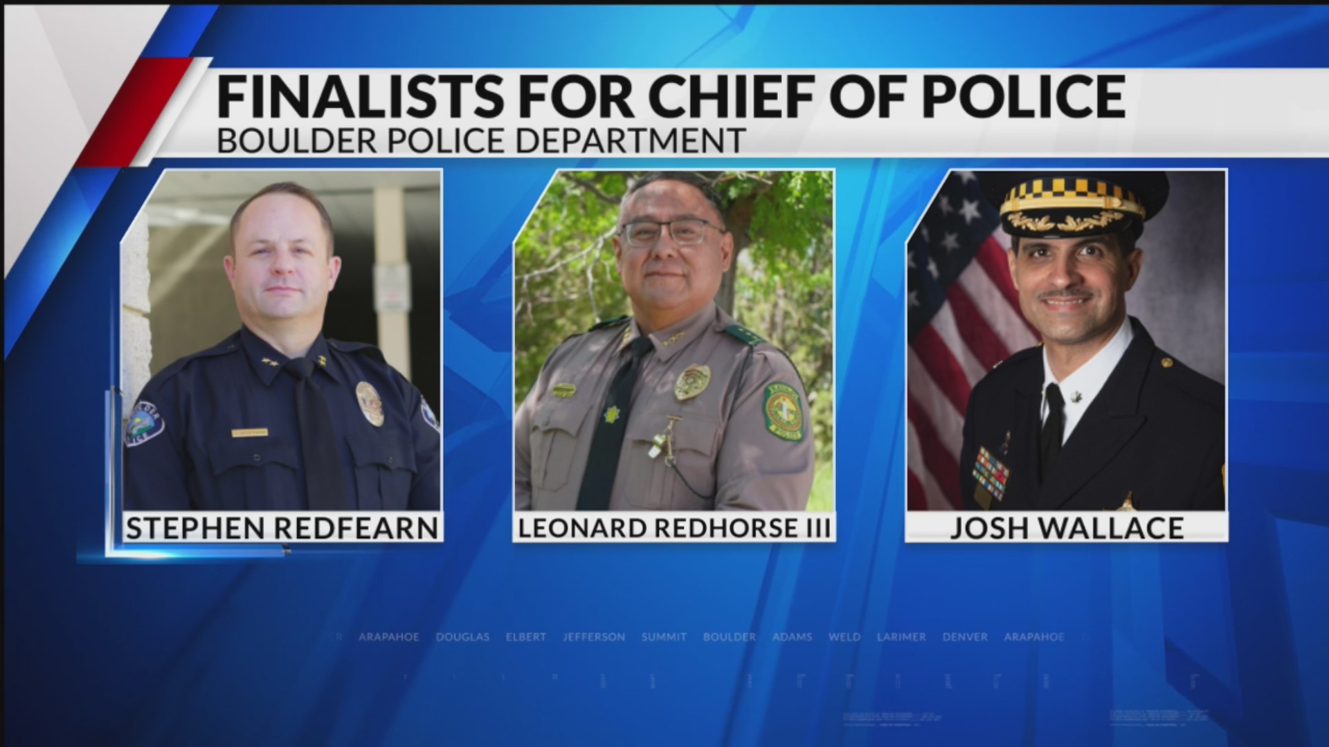 Boulder names 3 finalists for chief of police department – FOX31 Denver