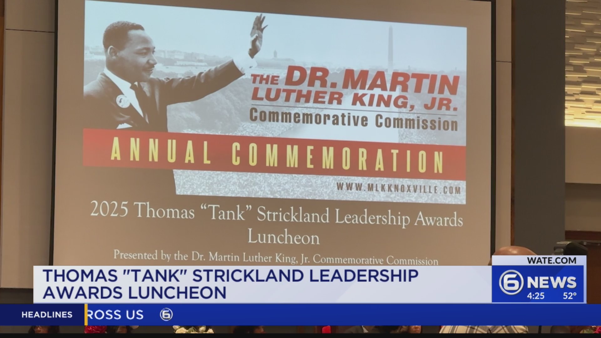Thomas ‘Tank’ Strickland Leadership Awards luncheon – WATE 6 On Your Side
