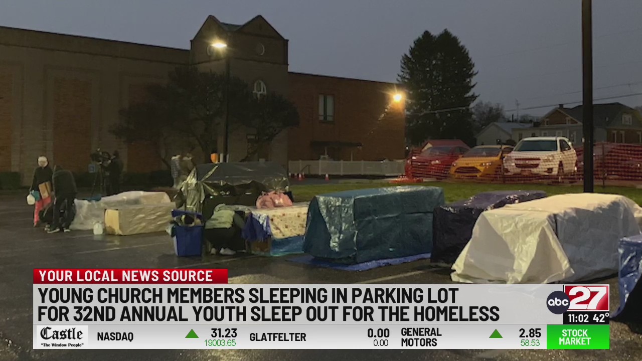 Young church members sleeping in parking lot for 32nd annual youth ...