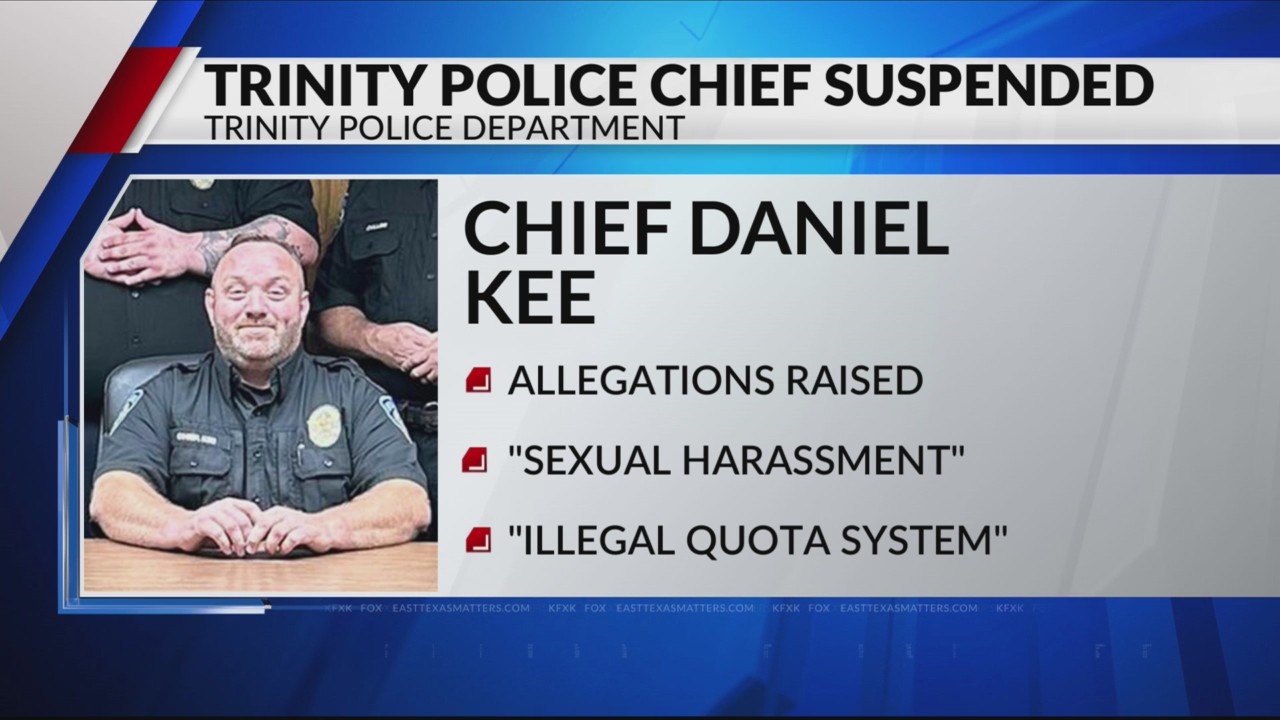 Trinity police chief suspended after accusations of quota system ...