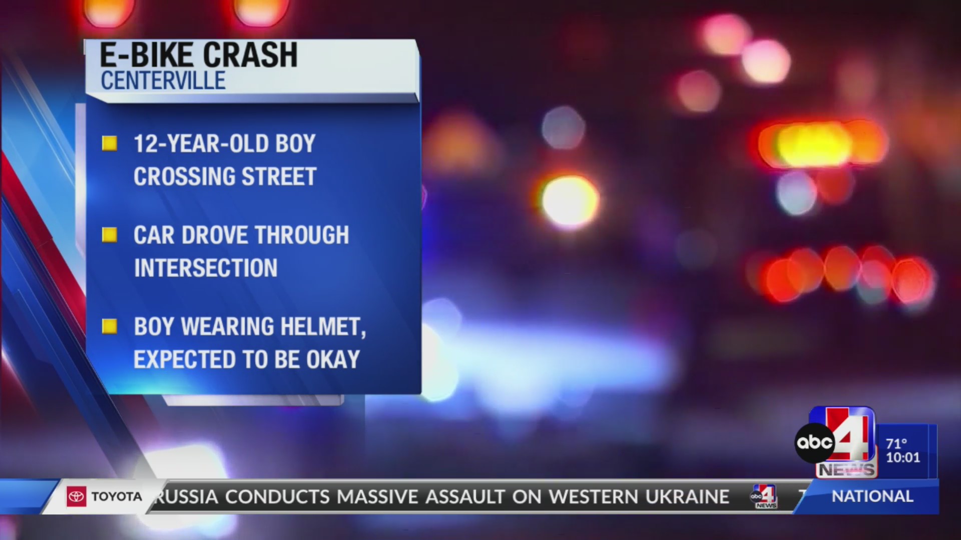 12-year-old on e-bike struck by vehicle in Centerville – ABC4 Utah