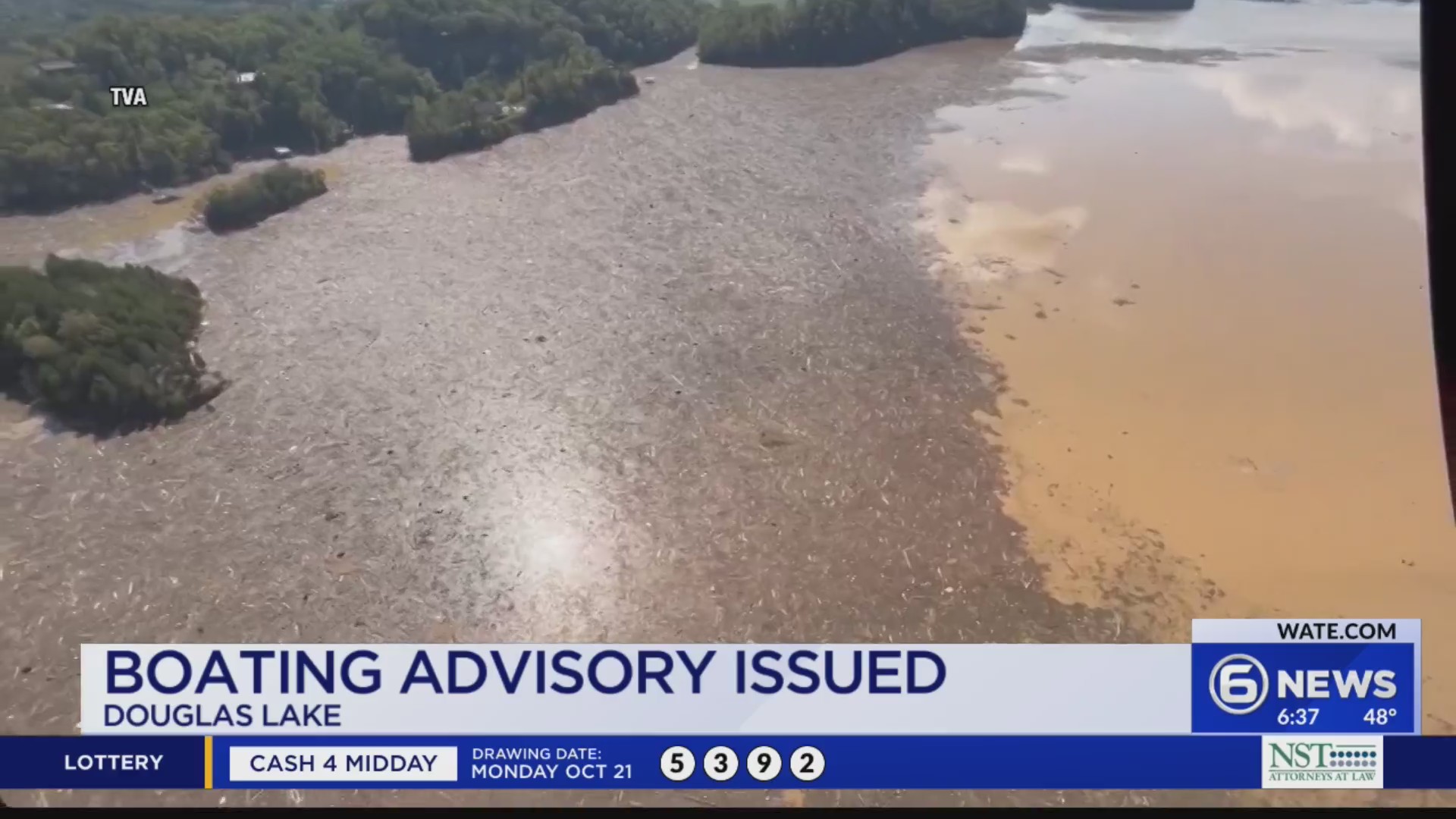 Boating advisory on Douglas Lake due to floating debris – WATE 6 On ...