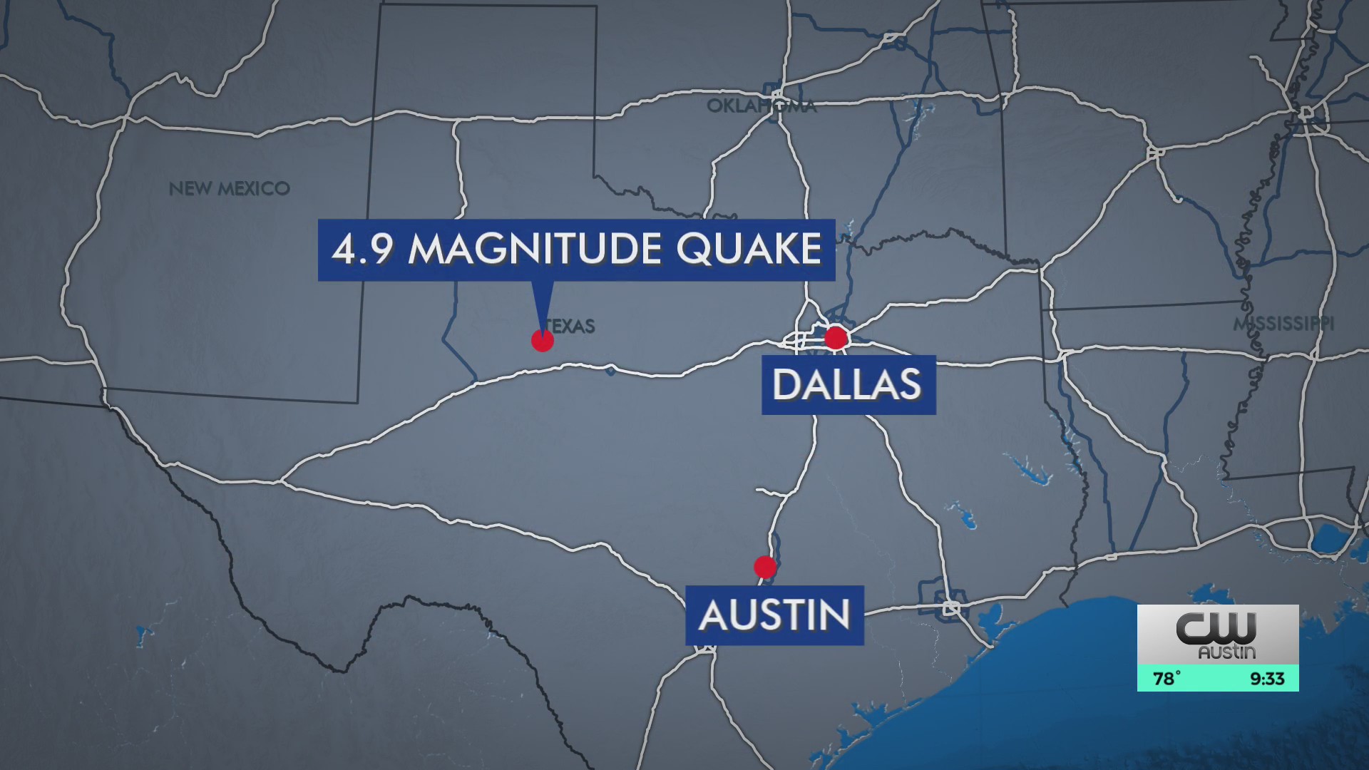 Three earthquakes shake West Texas, felt in Dallas-Fort Worth – KXAN Austin