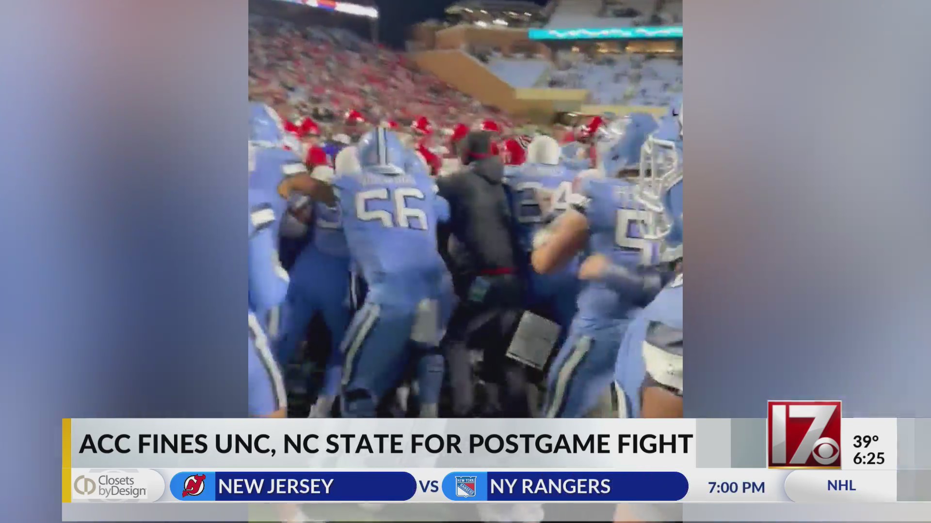 ACC fines UNC, NC State for postgame fight – CBS17.com