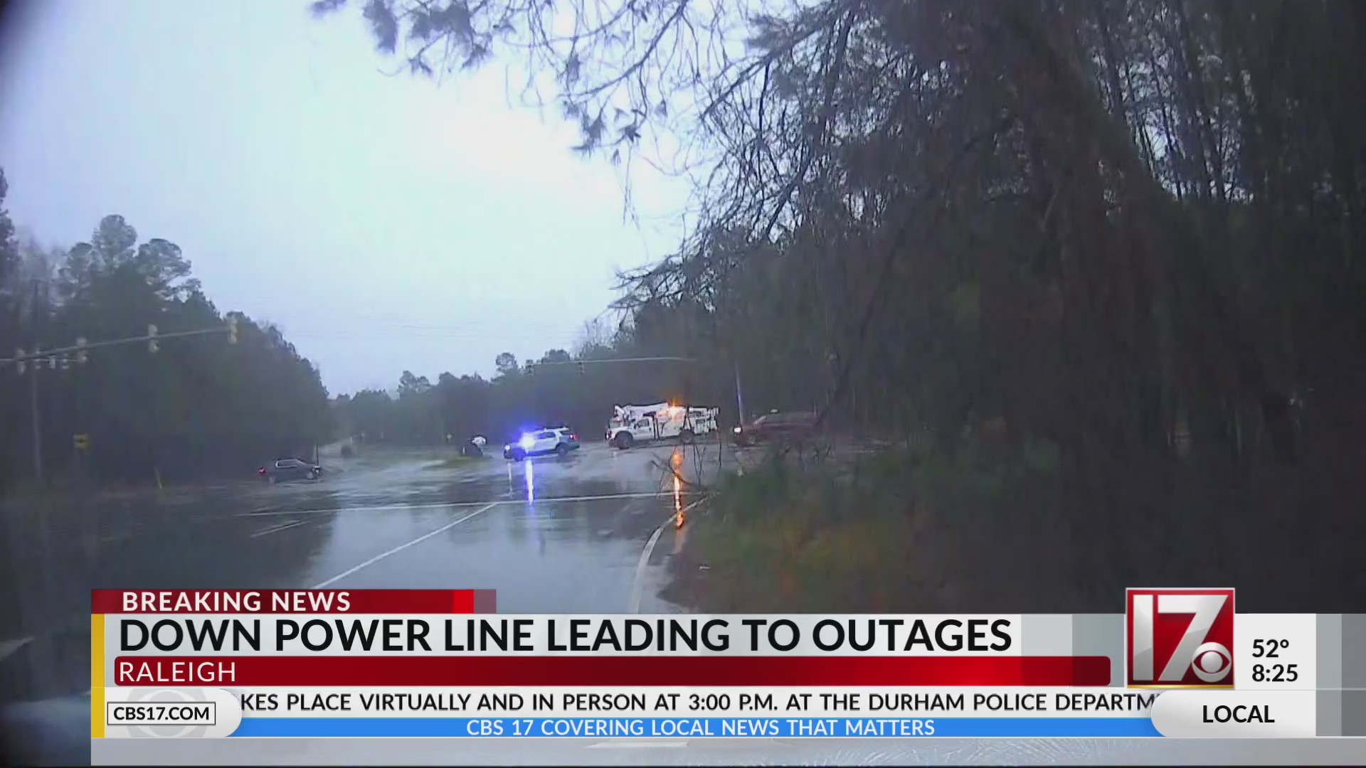 Down power line leads to outages in Raleigh: Officials – CBS17.com