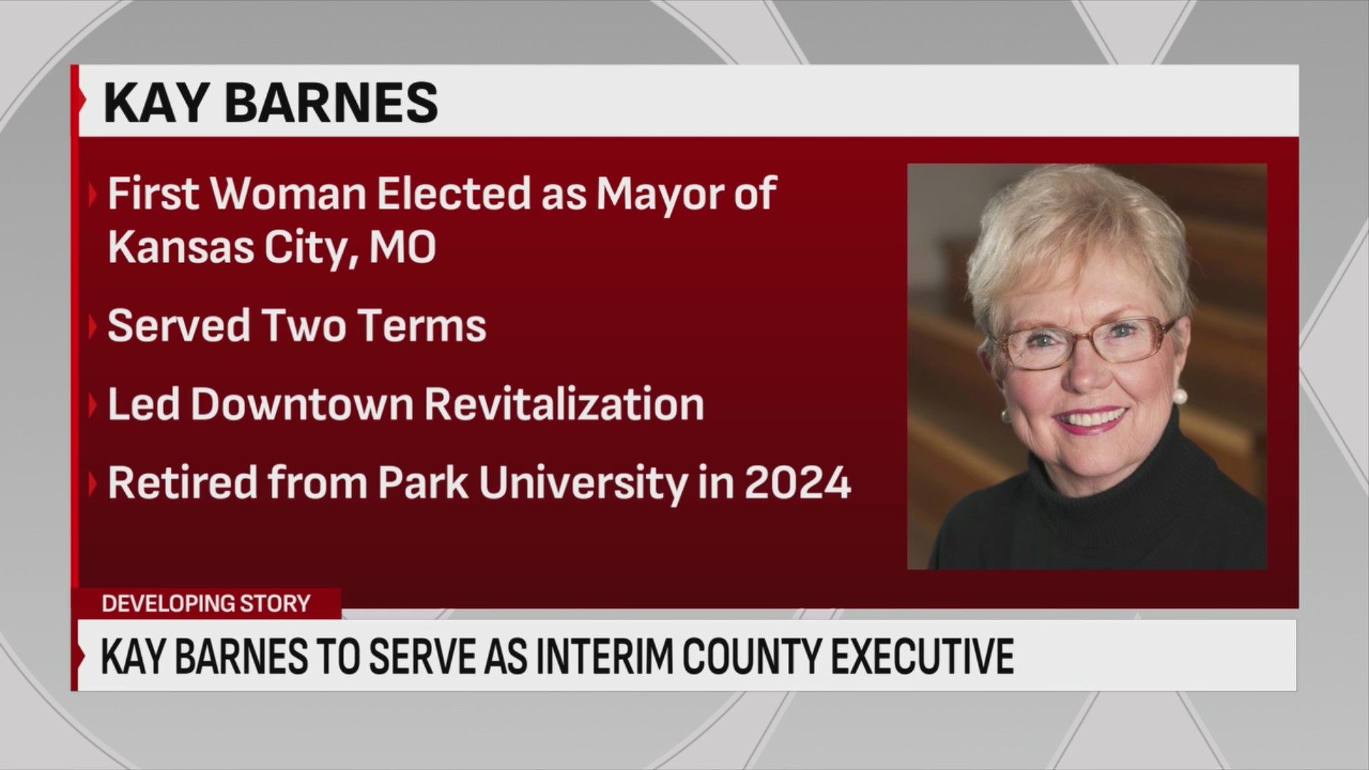 Ex-KC Mayor Kay Barnes named interim Jackson County executive – FOX 4 ...