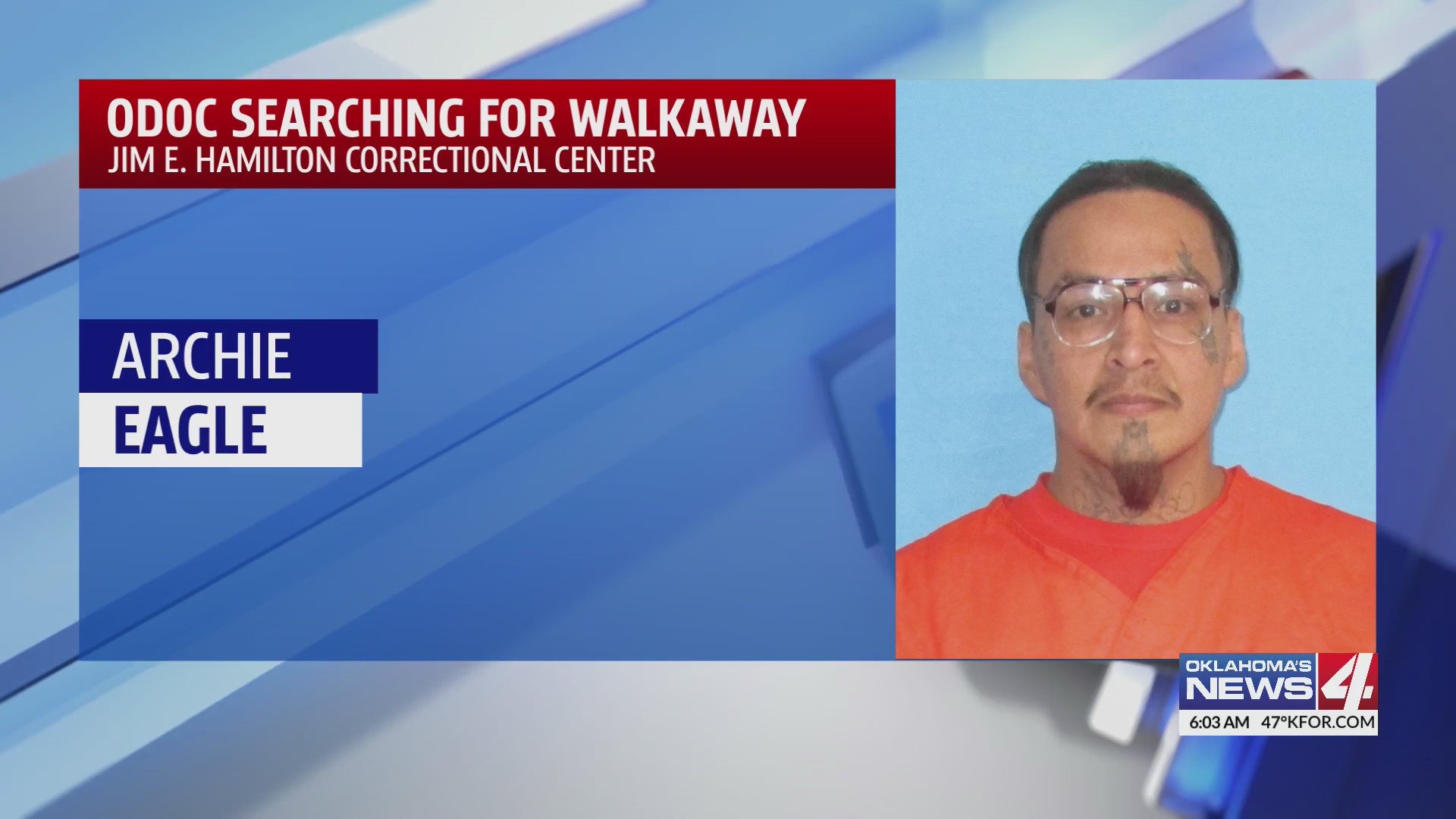 ODOC searching for walkaway – KFOR.com Oklahoma City