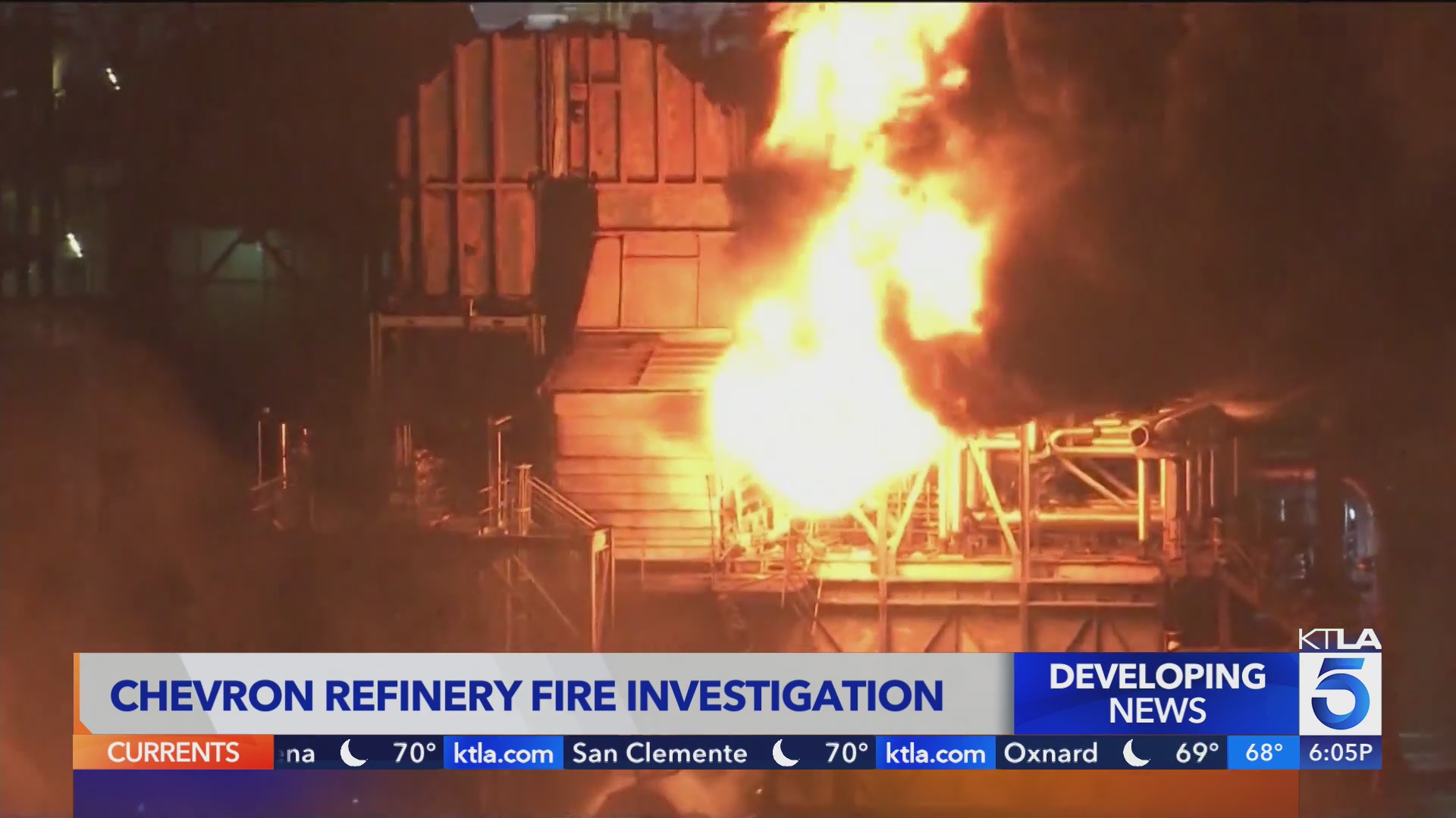 Chevron refinery fire investigation – KTLA