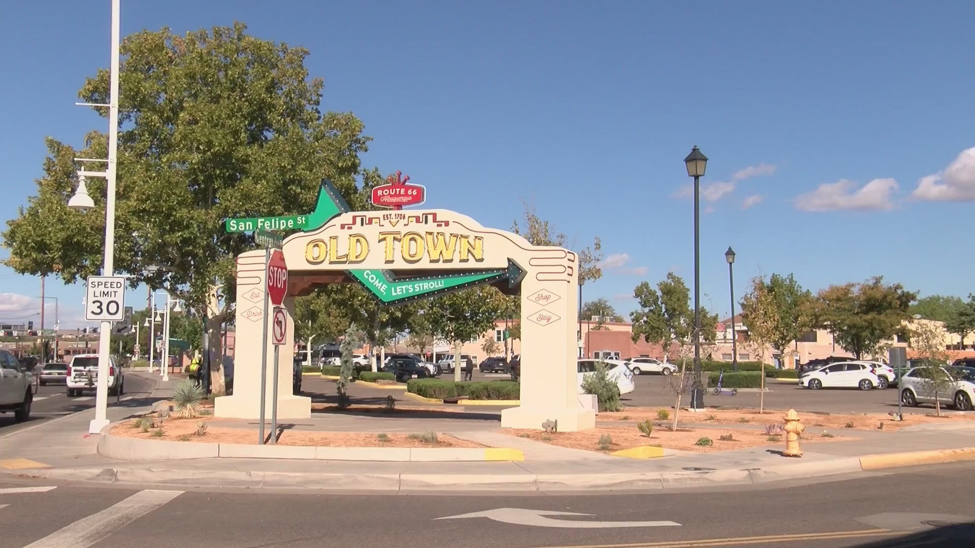 Old Town Albuquerque gets new sign to celebrate Route 66 Centennial ...