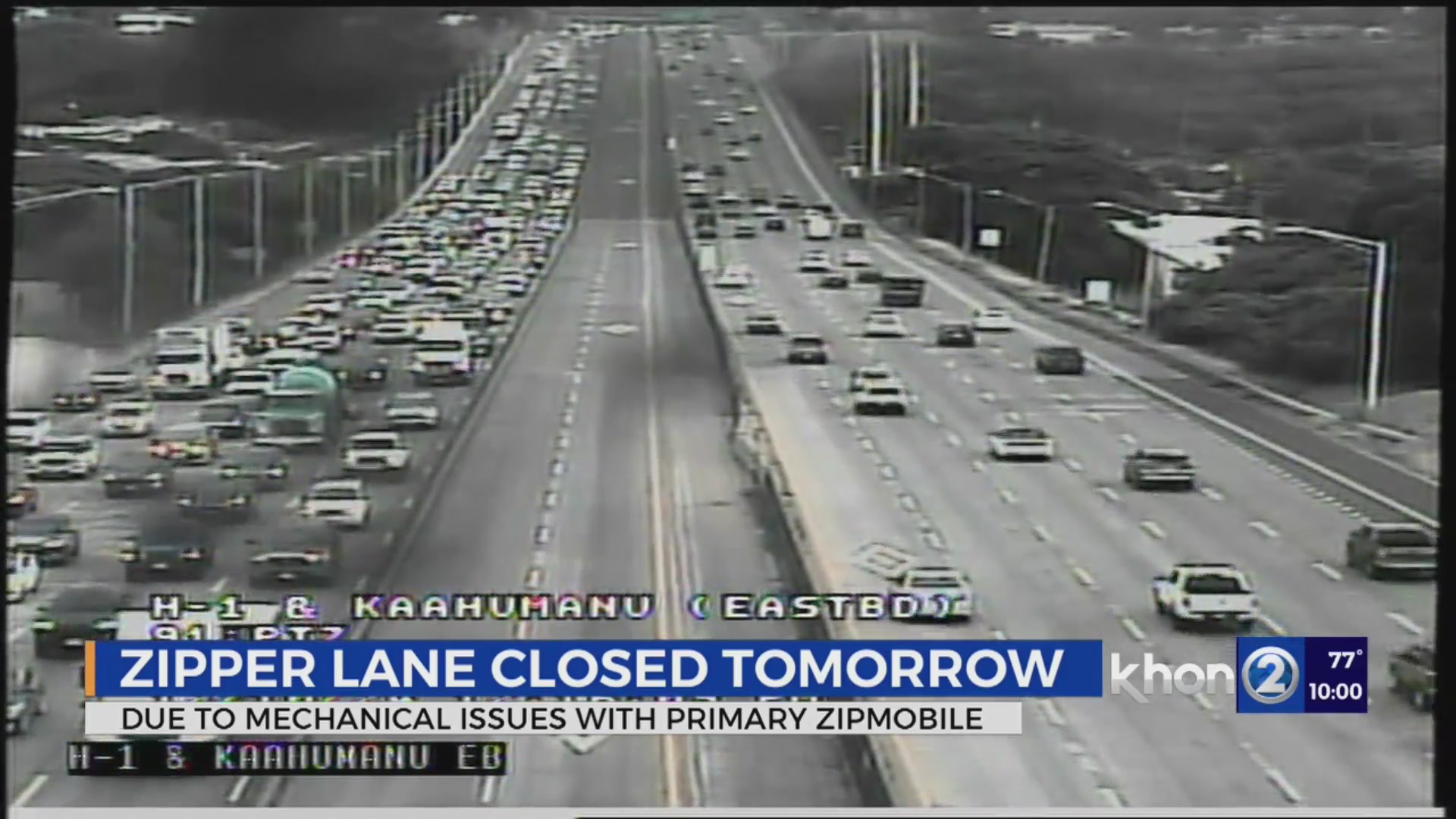 Zipperlane closing tomorrow again – KHON2