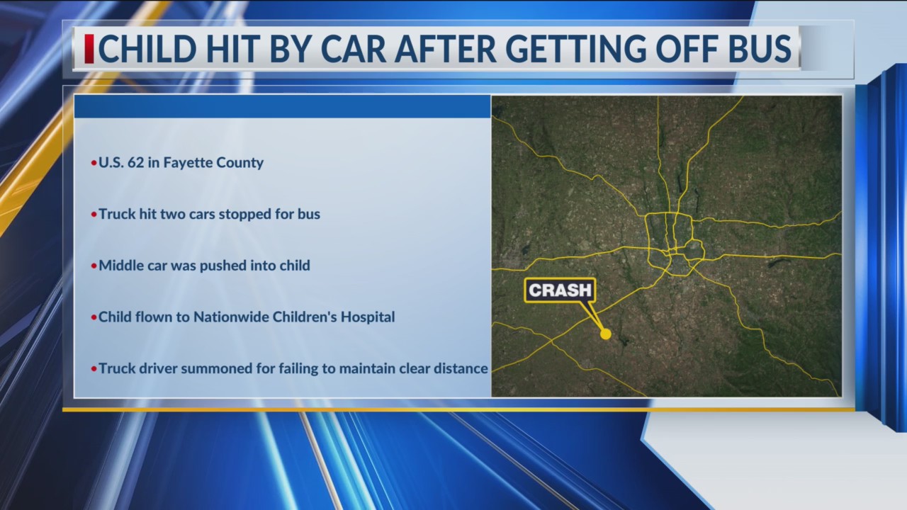 Ohio child life-flighted after being struck by car while getting off ...