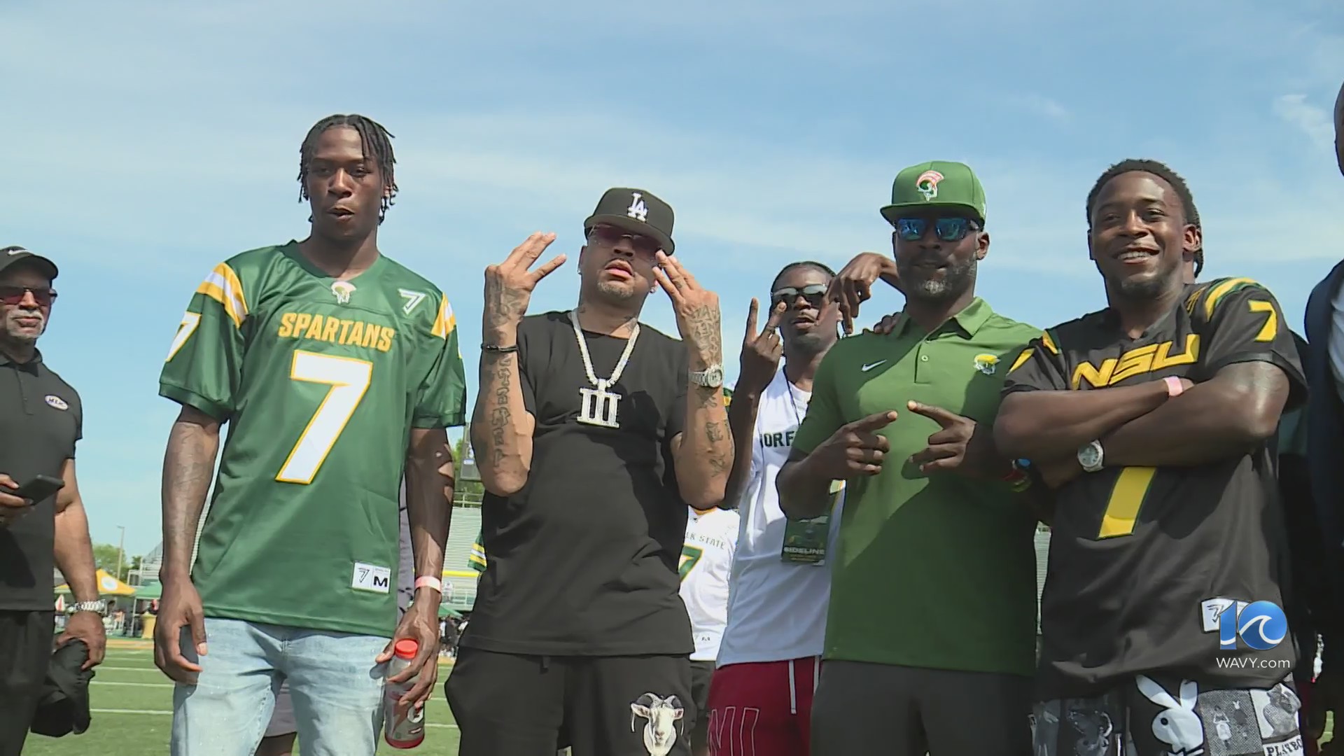 757 legends show out for Michael Vick & Norfolk State Spring Football ...