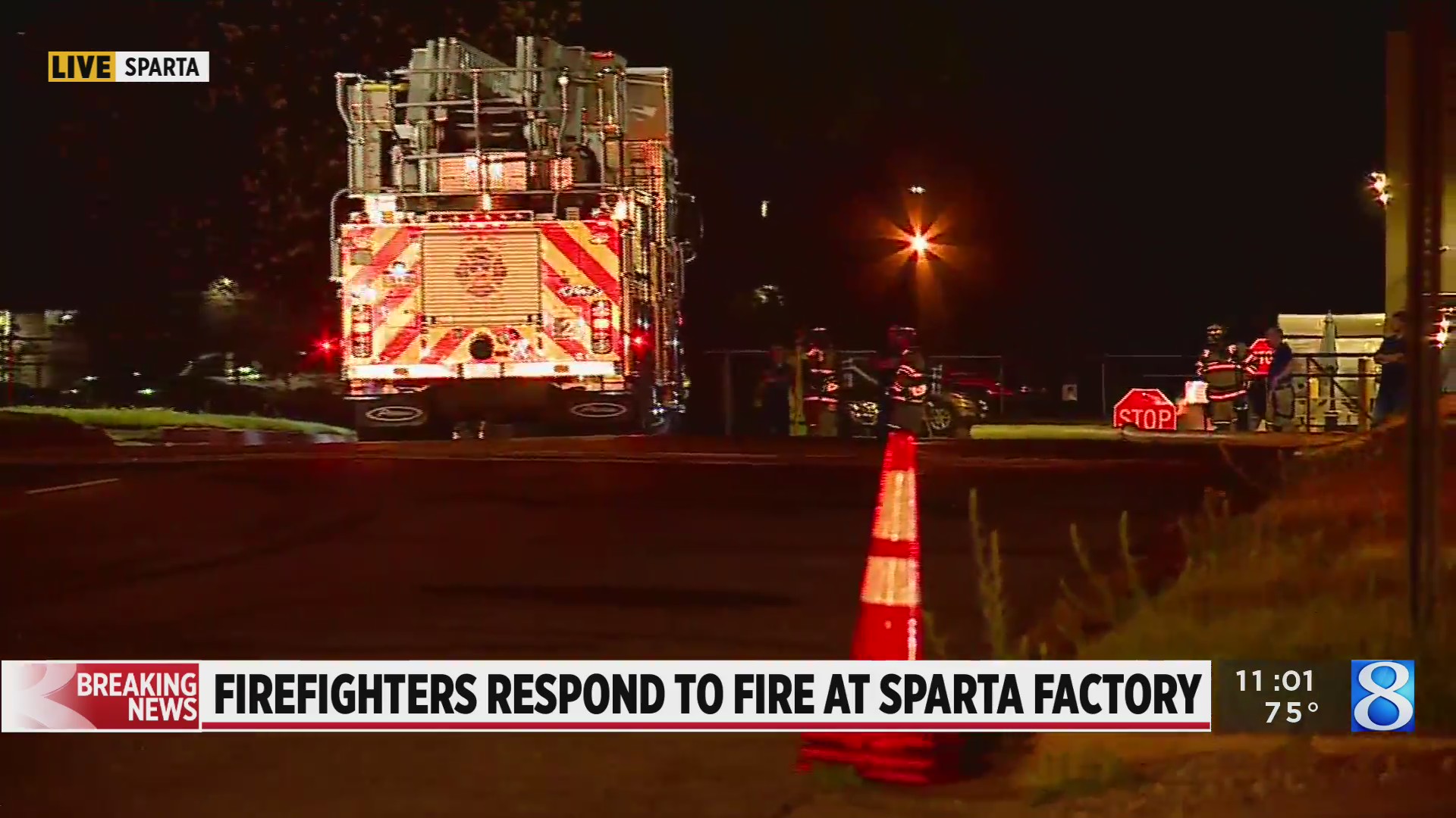 Firefighters respond to fire at Sparta factory – WOODTV.com