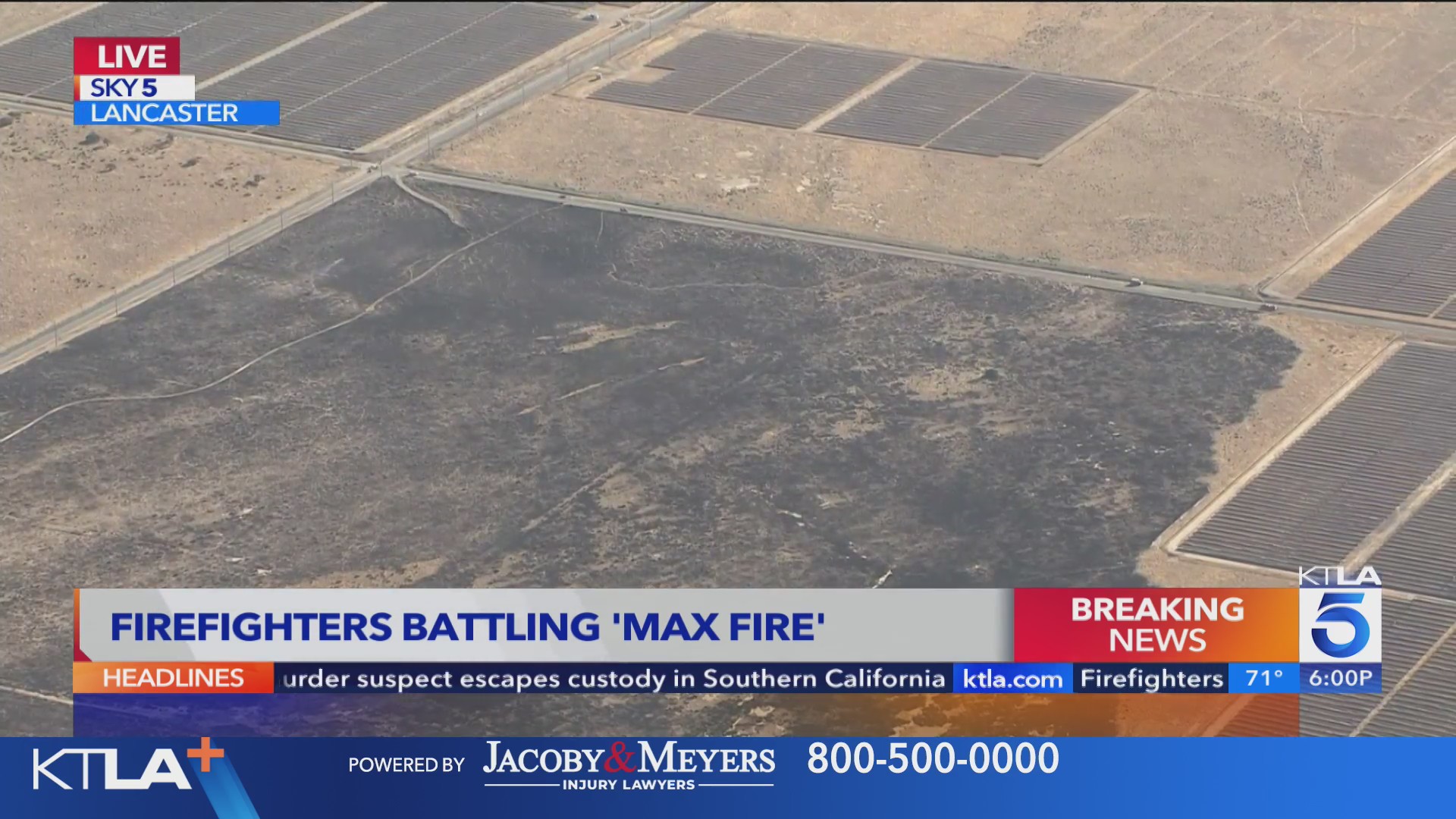 Fire crews battle ‘Max Fire’ in Lancaster – KTLA