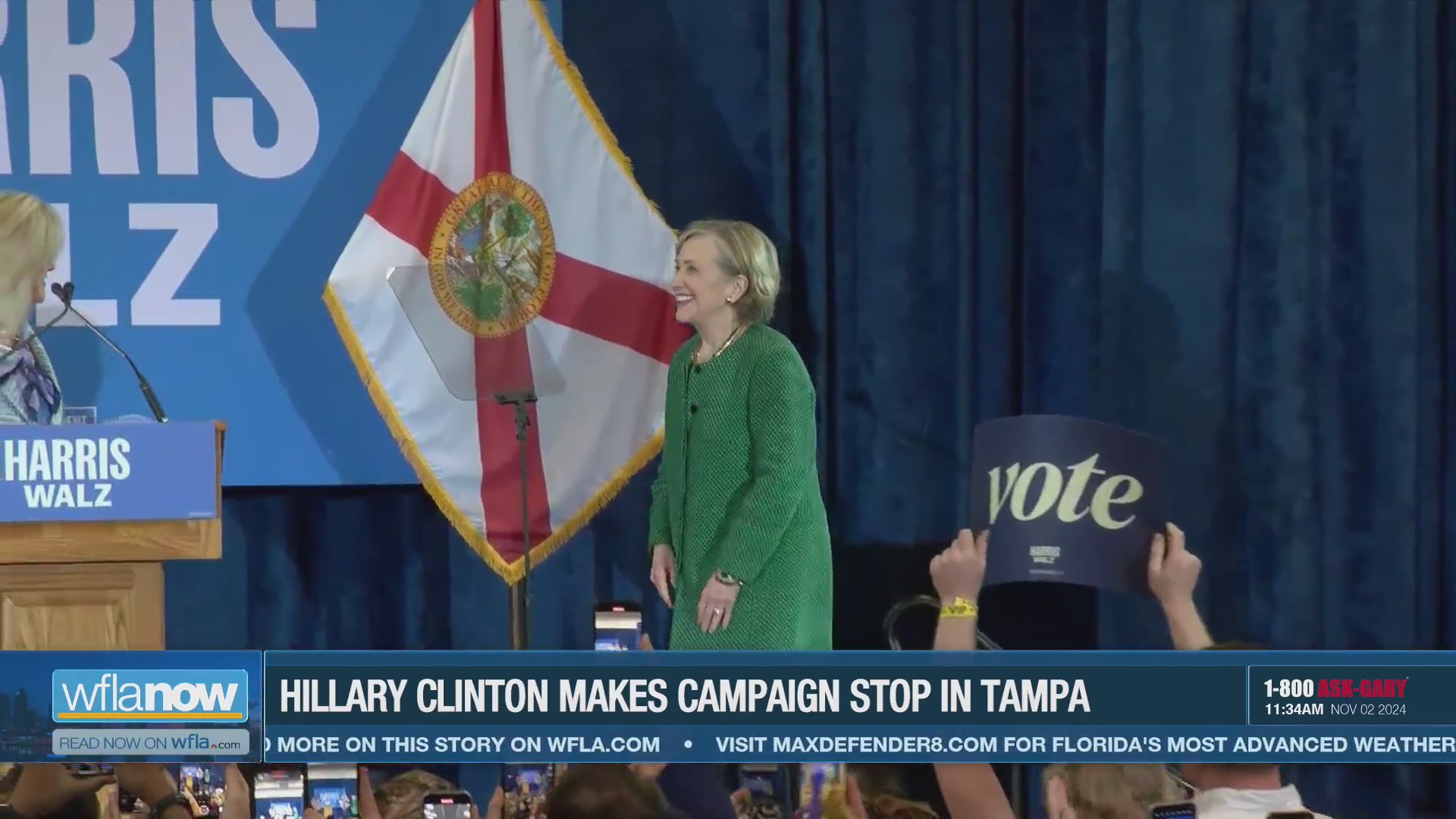 Hillary Clinton makes campaign stop in Tampa to encourage early voting ...