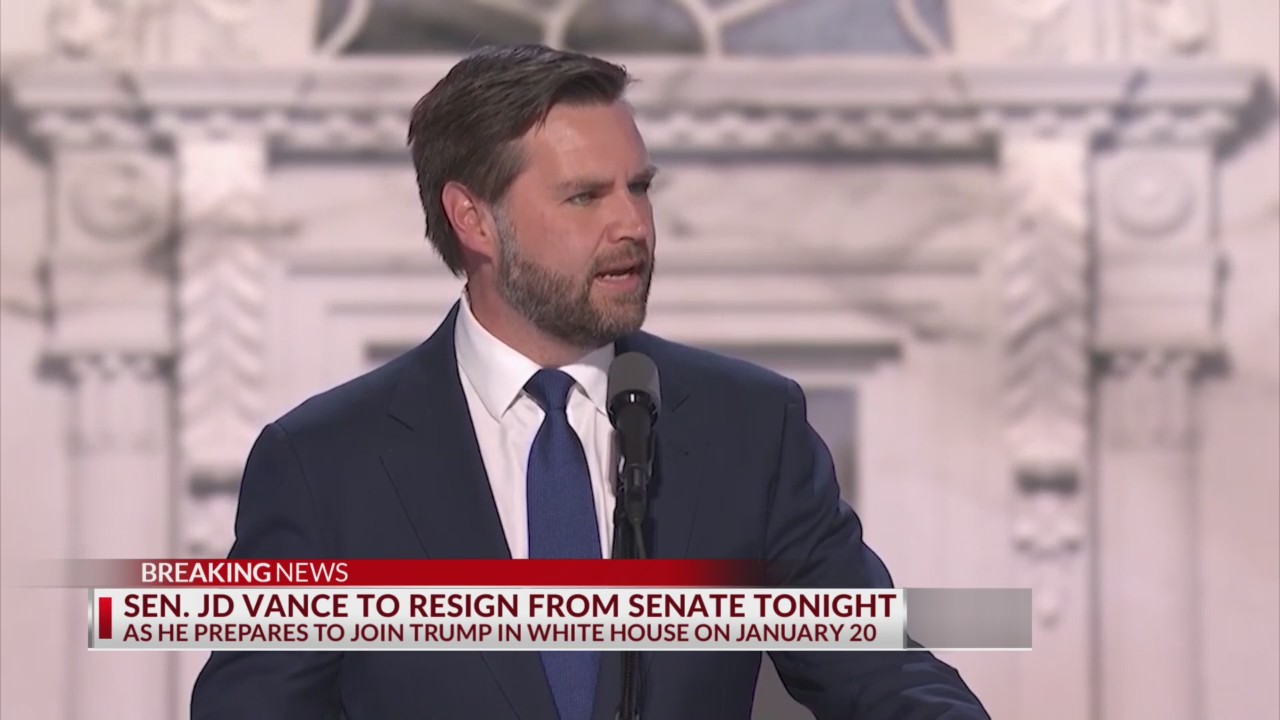 Sen. J.D. Vance to resign ahead of vice presidential inauguration ...