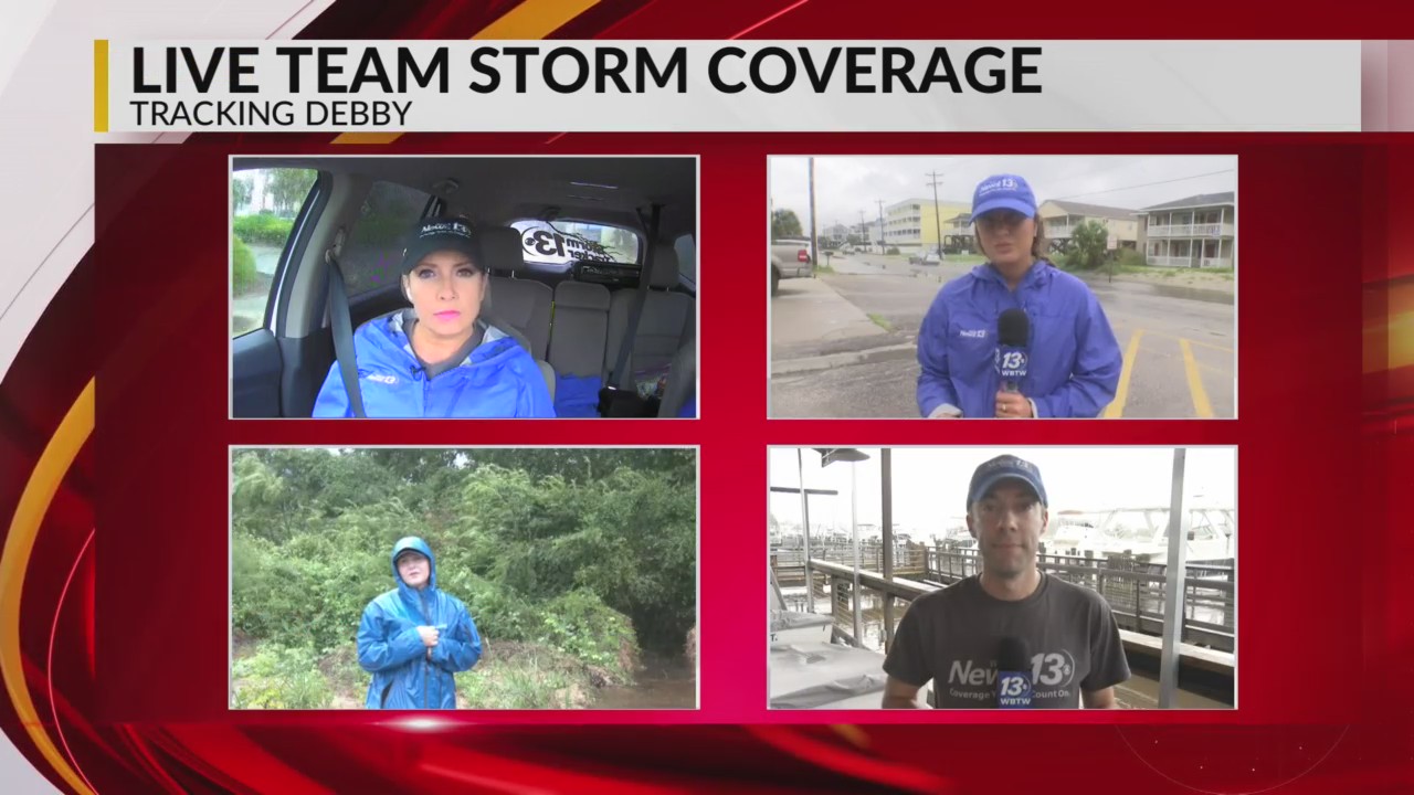 Live team coverage: Tracking Tropical Storm Debby – WBTW