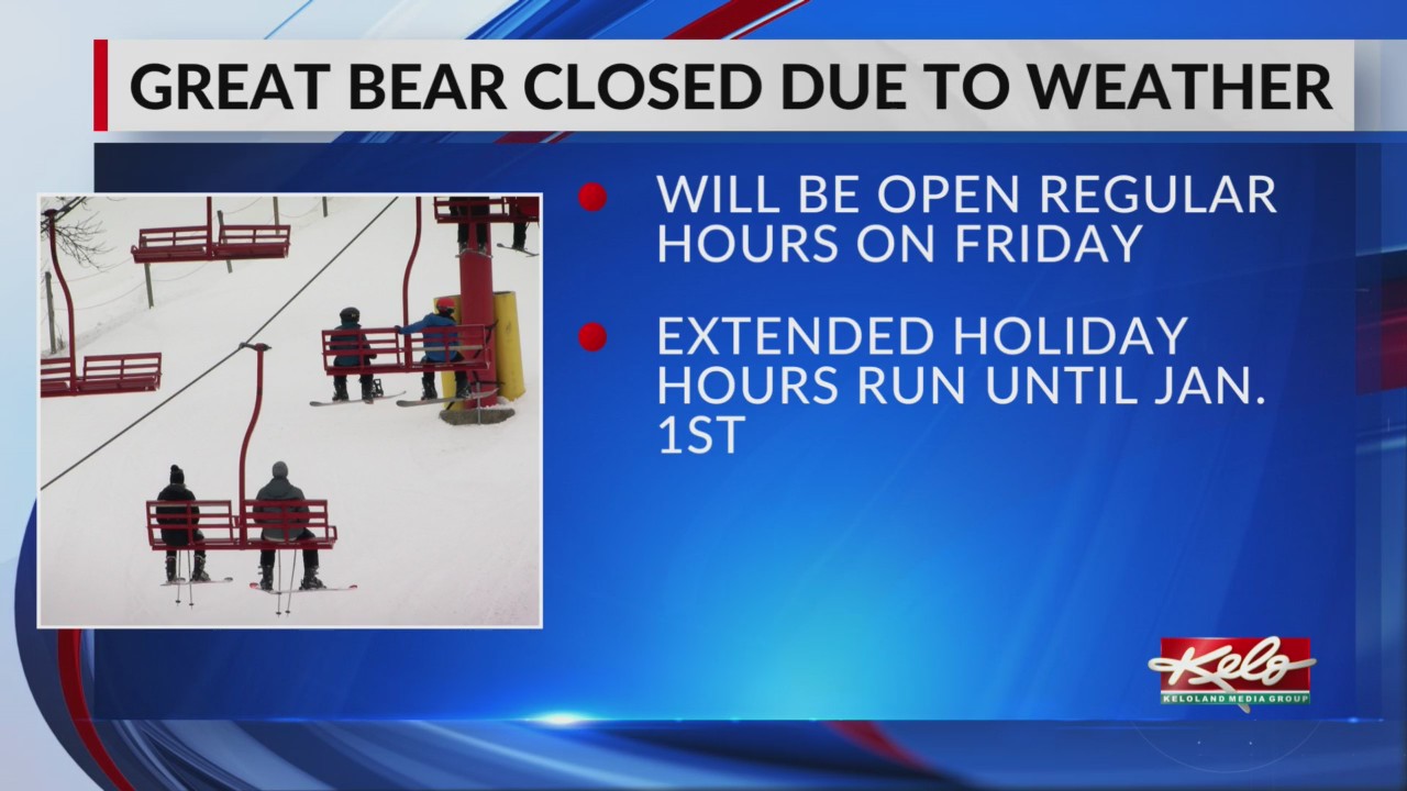 Great Bear closed Thursday for high winds – KELOLAND.com