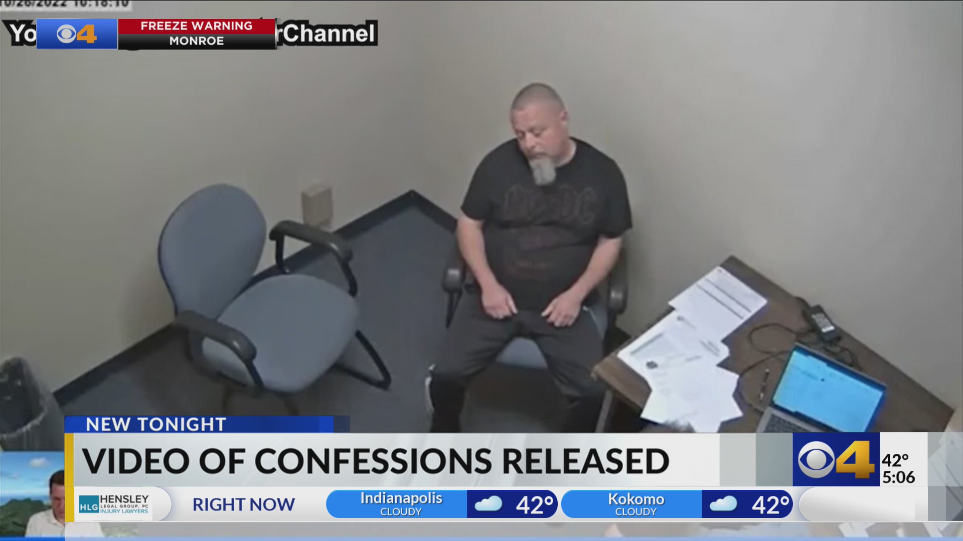 Newly released video shows Richard Allen’s first interview with police ...