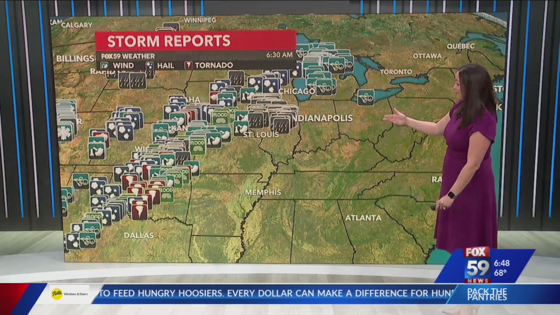 Near-record warmth for today; tracking stormy start to the week – Fox 59