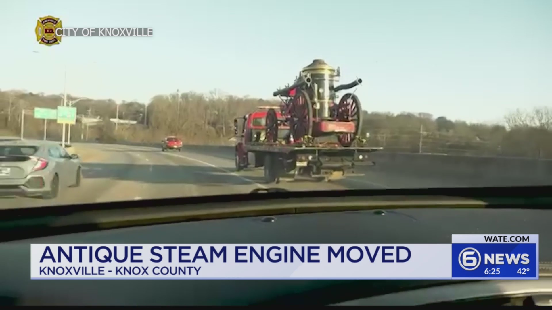 Antique Knoxville steam engine moved – WATE 6 On Your Side
