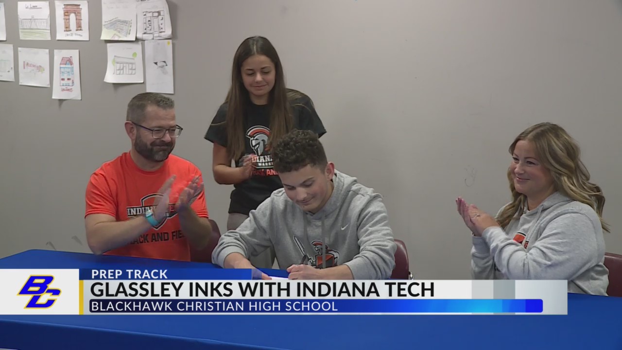 Blackhawk Christian sprinter Nolan Glassley signs with Indiana Tech ...