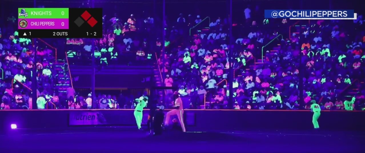 Cosmic baseball played under a black light in Virginia – PIX11