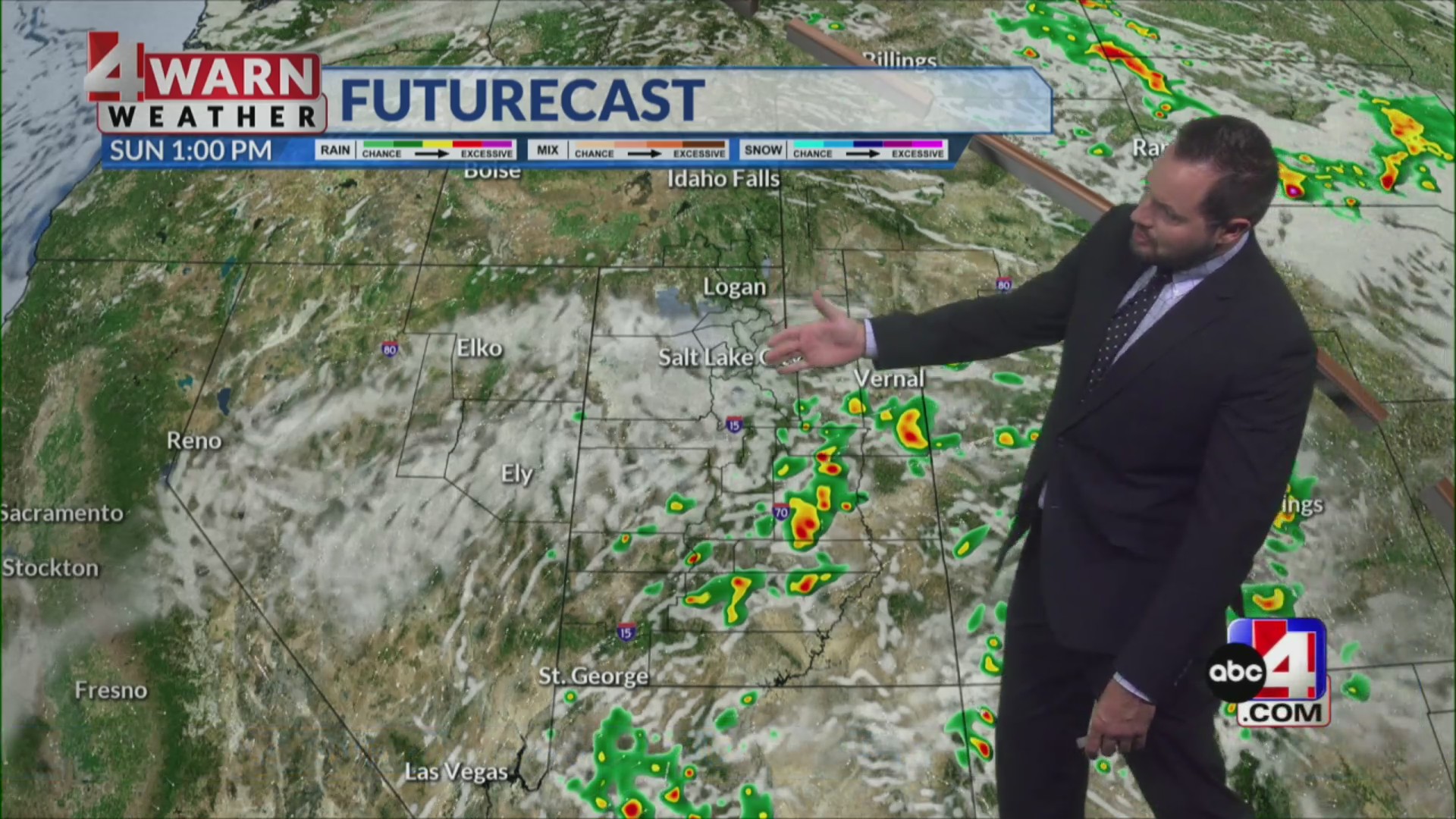 Potential for heavy rains and flash flooding continues Sunday – ABC4 Utah