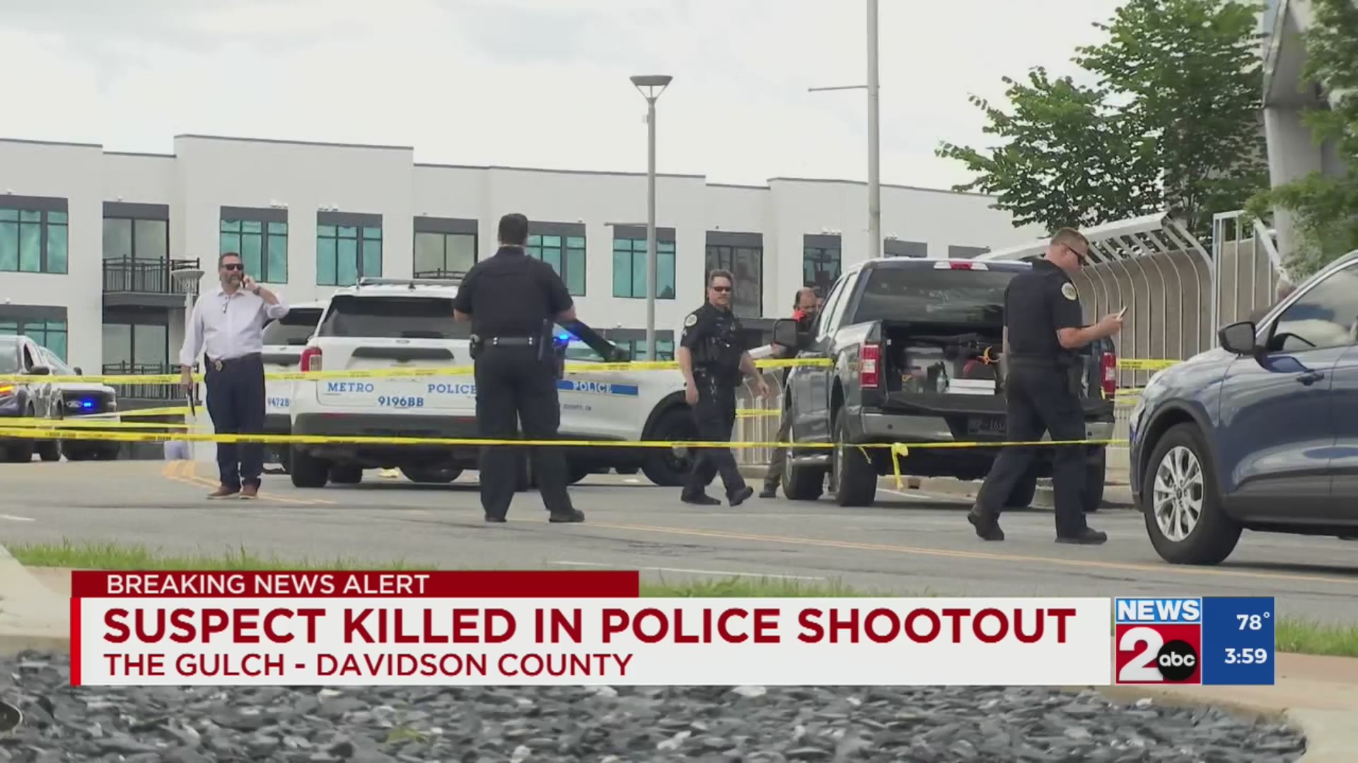 Man dead following shootout with officers on Nashville bridge – WKRN News 2