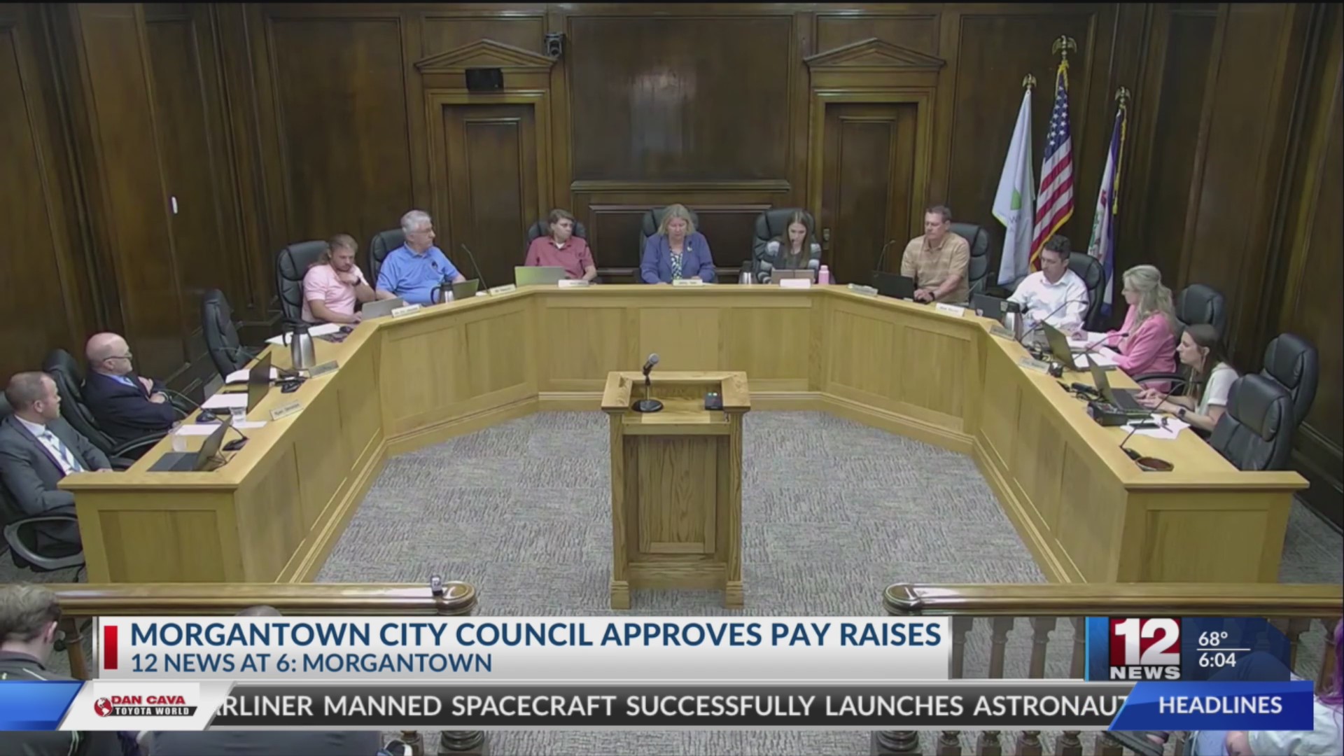 Morgantown City Council approves pay raise effective in 2027 – WBOY.com