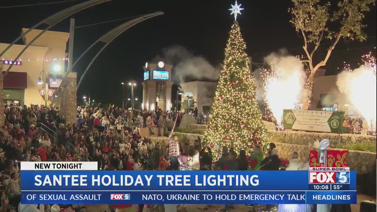 Hundreds attend Santee Holiday Tree Lighting – FOX 5 San Diego & KUSI News