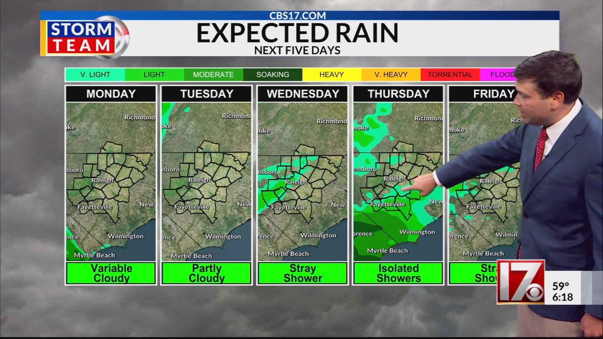 Lance Blocker’s Sunday night central NC weather forecast – CBS17.com