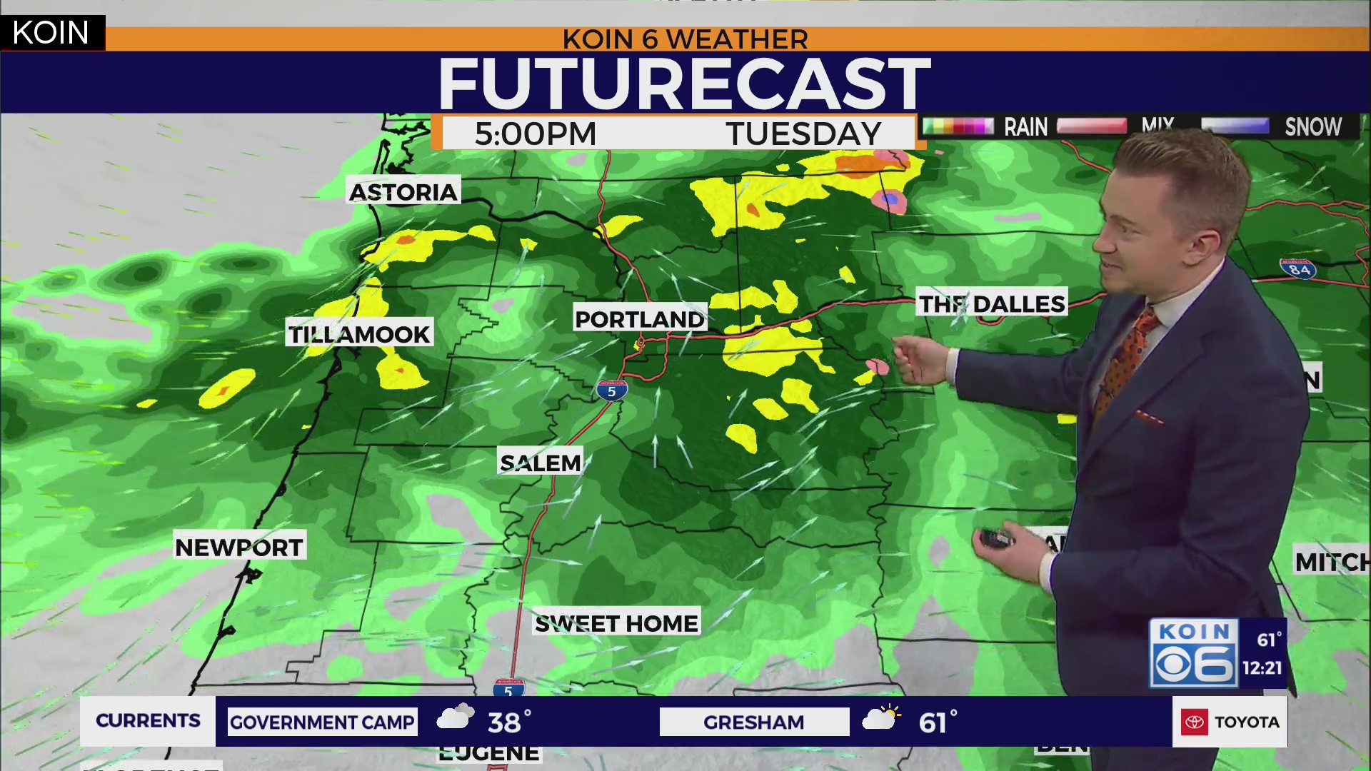 Wet weather returns to Portland – KOIN.com