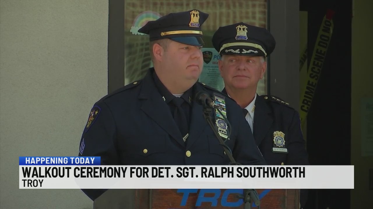 Troy PD holds walkout ceremony for detective sergeant – NEWS10 ABC