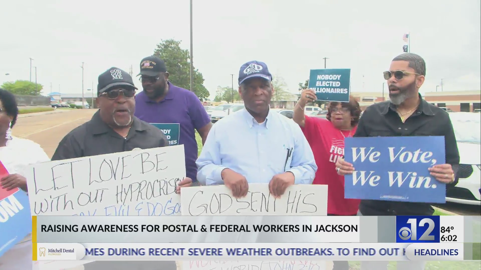 Mississippi protesters gather to support federal workers – WJTV