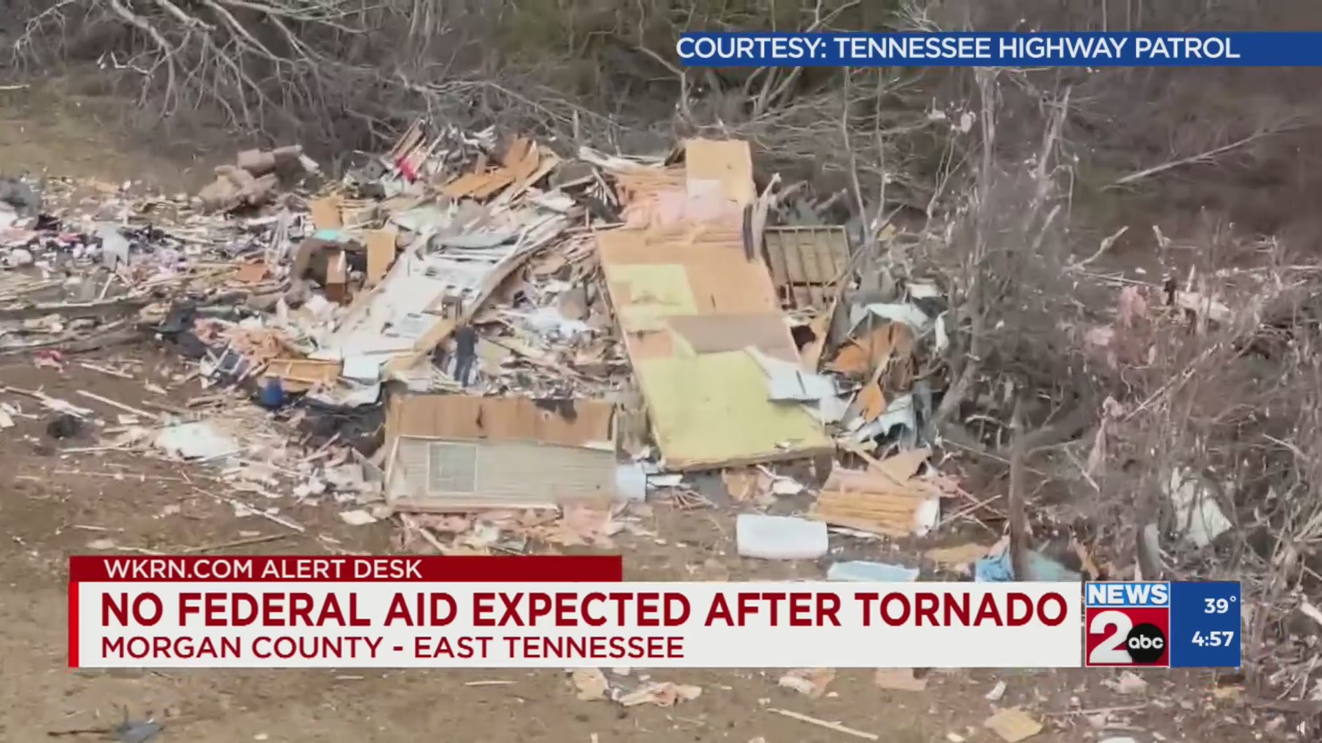 No federal aid expected after tornado in East Tennessee – WKRN News 2