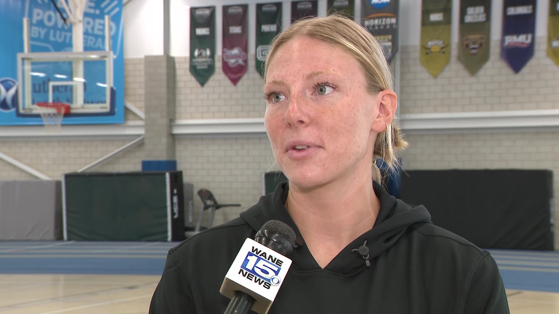Jordan Reid full interview at PFW Women’s Basketball kids camp on 6/26 ...
