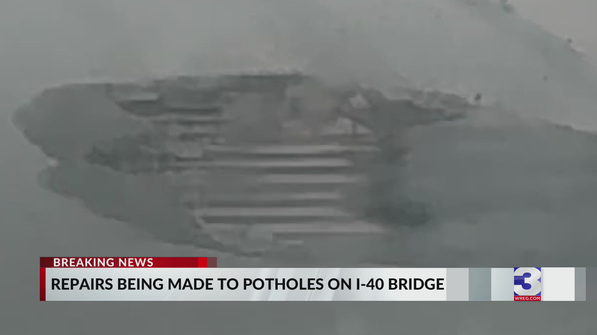 Repairs being made to potholes on I-40 bridge – WREG.com