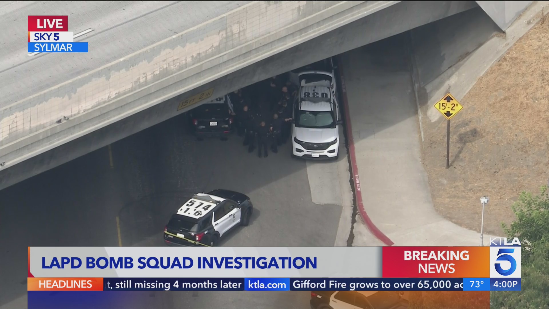LAPD bomb squad investigation in Sylmar – KTLA